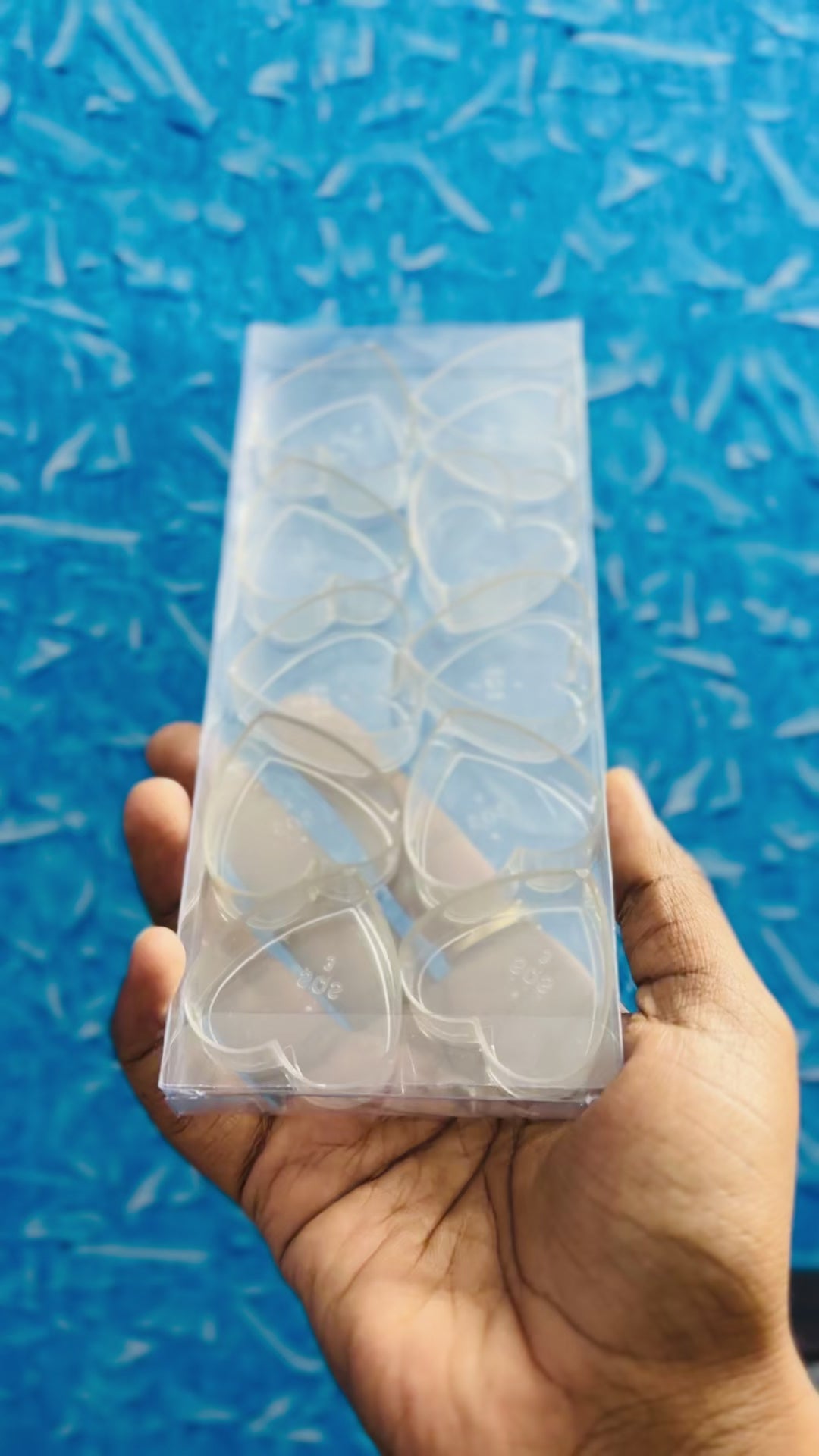 10 Heart Tlights+ Pvc Box + 1 inch wick combo| Heart Polycarbonate Tea ...